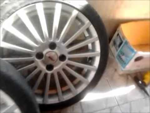 Jogo De Rodas Tsw Pace 17 4x100 + Pneus - YouTube