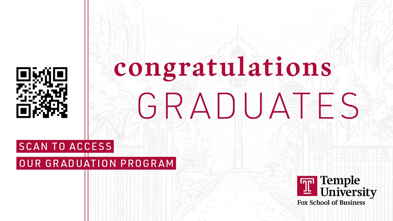 Fox School of Business 2025 Graduation Ceremony - YouTube