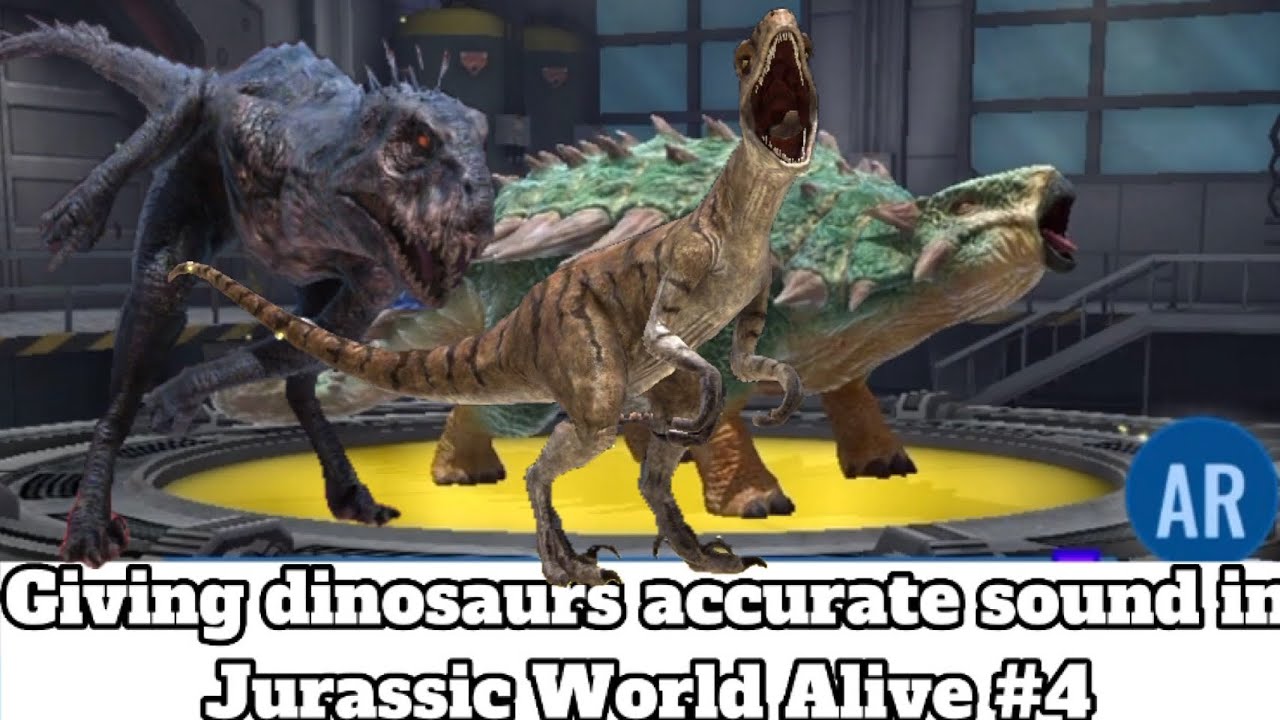Giving Dinosaurs in JW Alive more accurate sounds- part 4 - YouTube