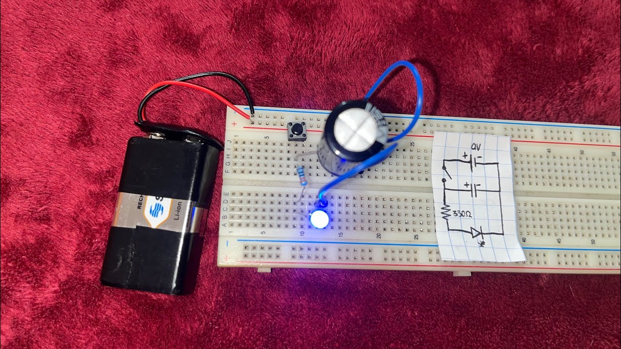 Como funciona un capacitor | Como usar un capacitor en un circuito con ...