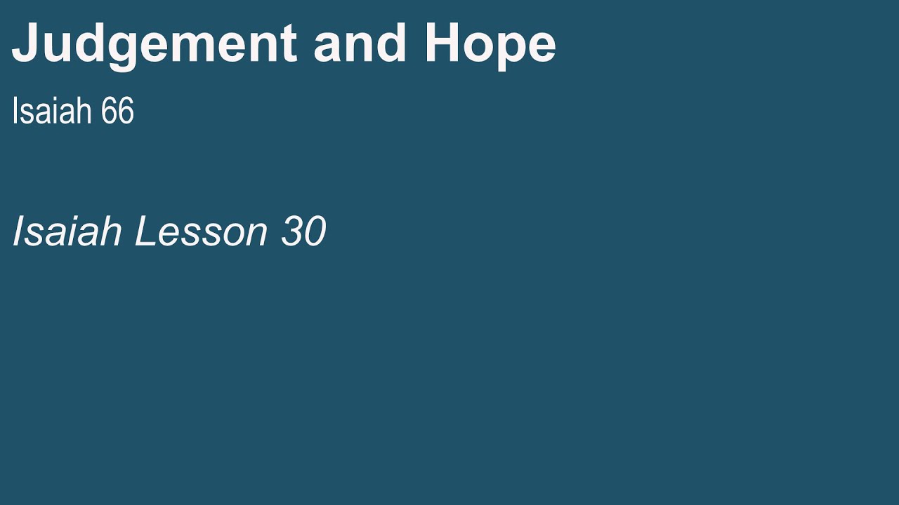 Judgment and Hope - YouTube