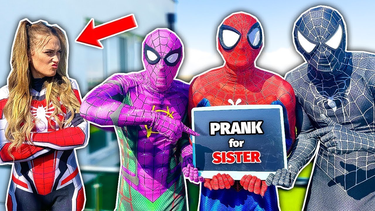 SPIDER-MAN Bros Takes on SPIDER-SISTER in EPIC REAL LIFE Battle! (FUNNY ...