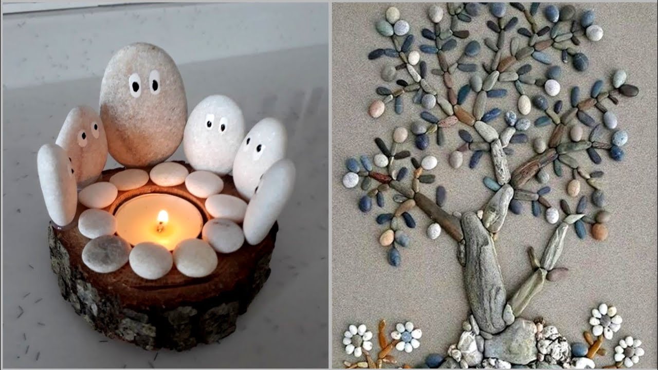 Very creative & different craft pabble Panting ideas 2023 - YouTube