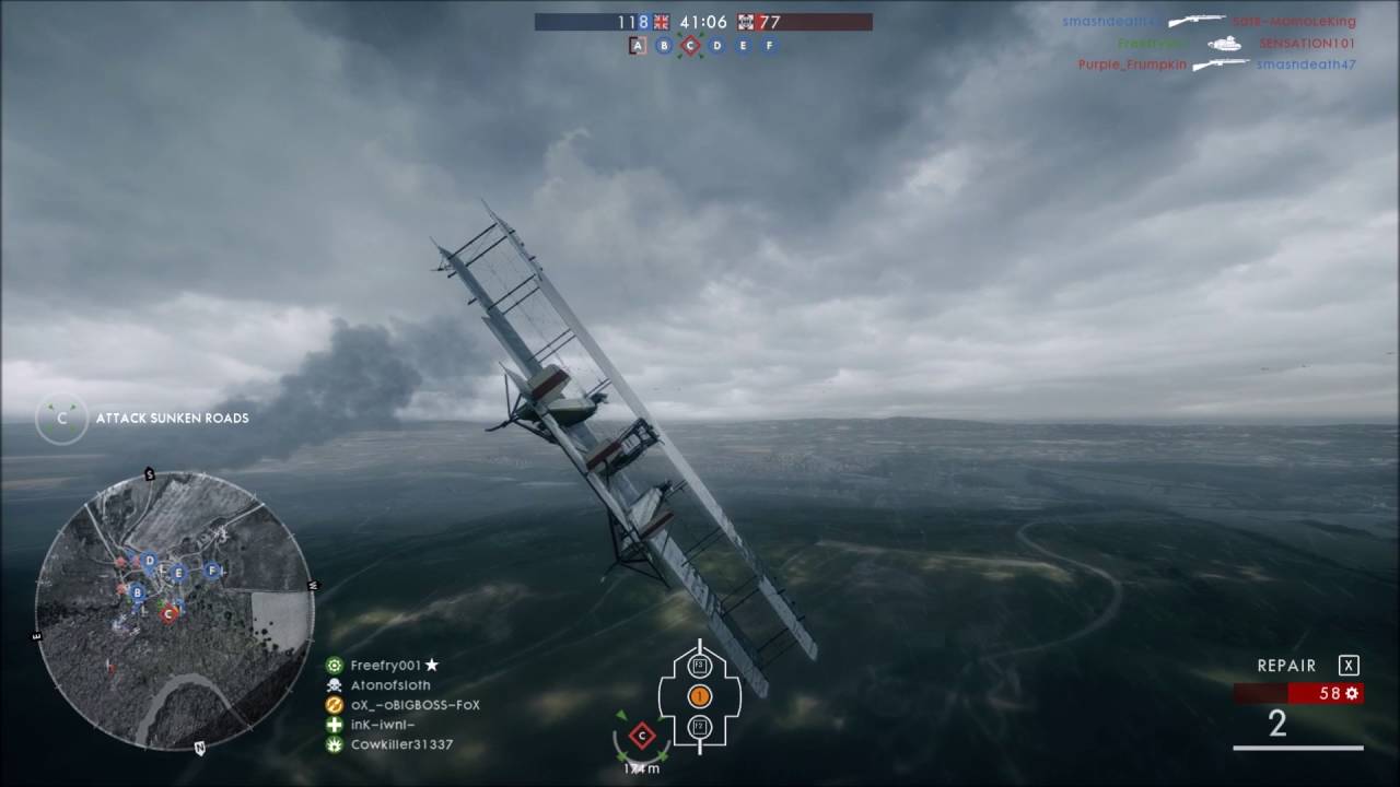 BF1 10-hr trial version - Fighter Front Gun vs Bomber Tail Gun - YouTube