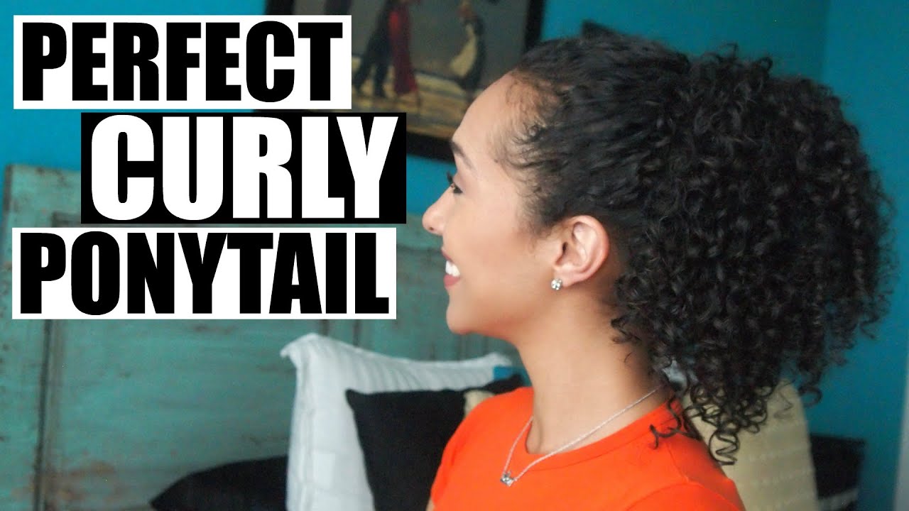 Perfect Frizz Free Curly Ponytail - YouTube