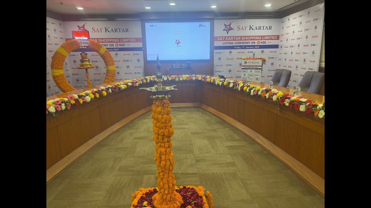 Listing Ceremony of Sat Kartar Shopping Limited - YouTube