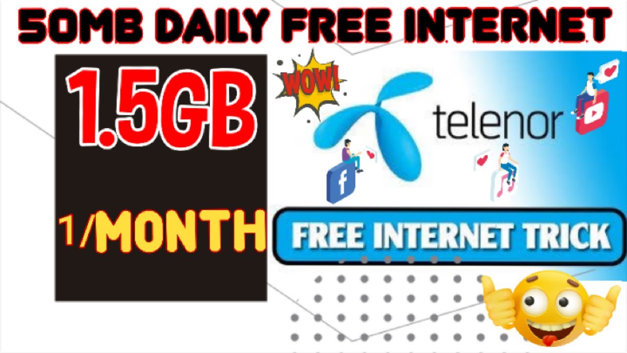 Telenor free internet | New Trick Free internet Telenor Free internet ...