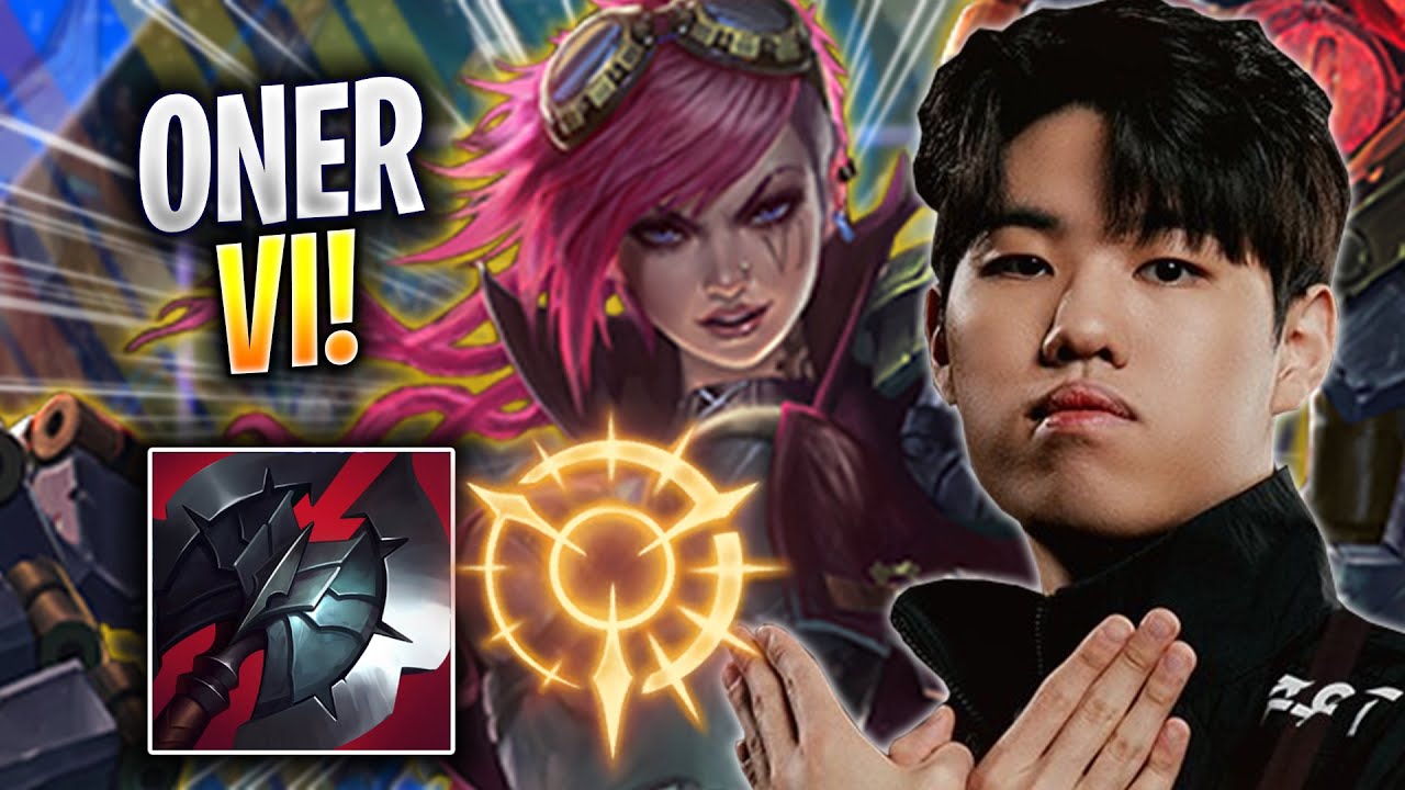 ONER PERFECT GAME WITH VI! - T1 Oner Plays Vi JUNGLE vs Kha'zix ...