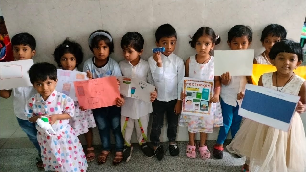 # LHS # Nursery and LKG # Rectangle Shape Activity - YouTube