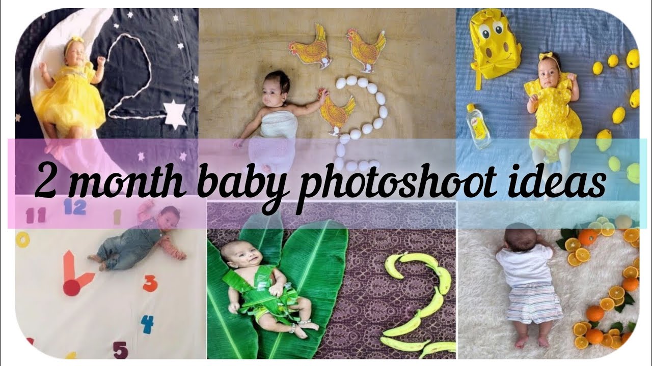 Part -2 Unique Second Month Baby Photoshoot Ideas At home 😍 #baby # ...