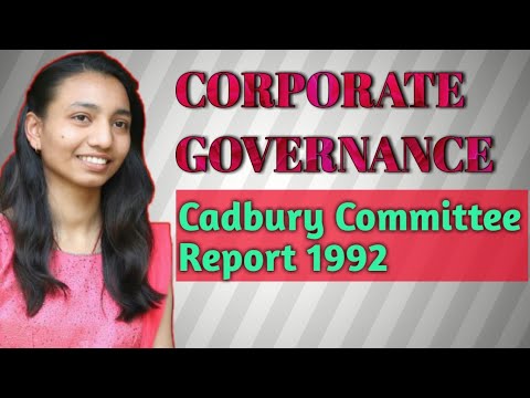 Cadbury Committee Report 1992 on Corporate Governance - YouTube