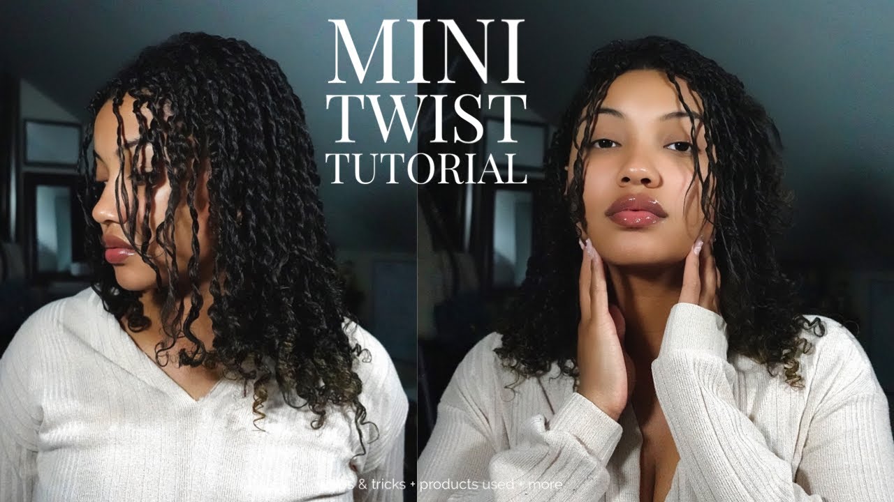 HOW TO: DO MINI TWISTS | TUTORIAL + CURLY HAIR + TIPS & TRICKS ...