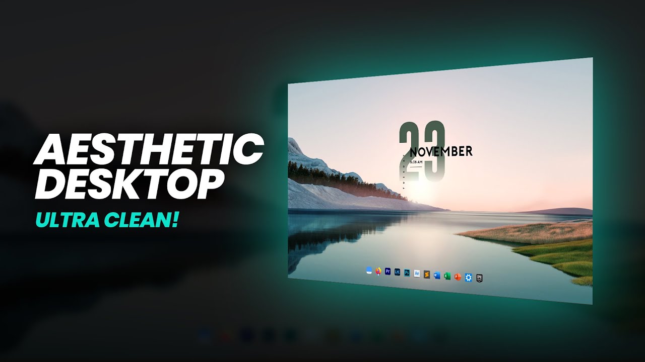 Ultra Clean Minimalist Desktop Theme For Windows 10 - YouTube