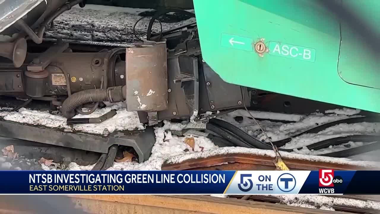 NTSB investigating Green Line collision - YouTube