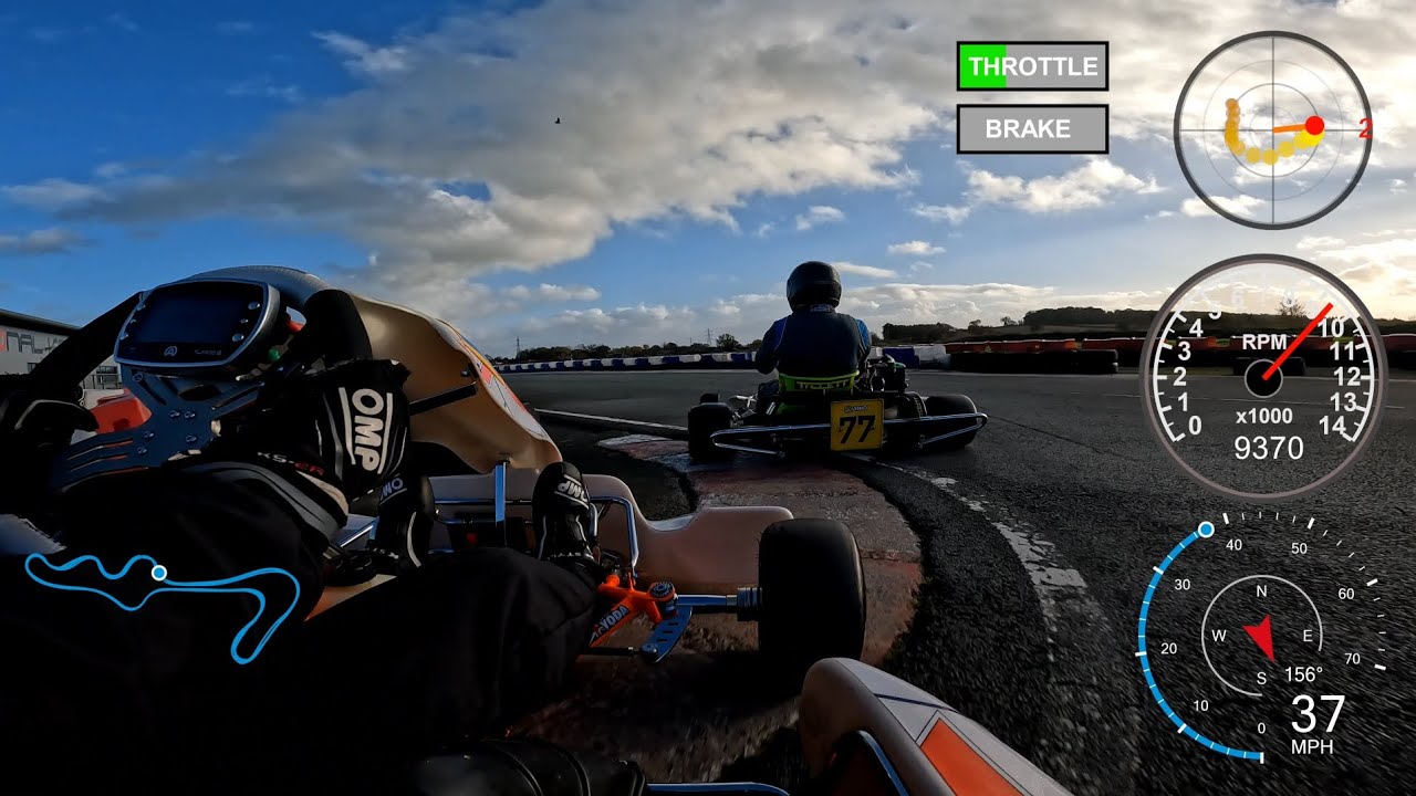 Rednal Karting - Slicks on a damp track -25 Nov 22 - Rotax 2 Stroke ...