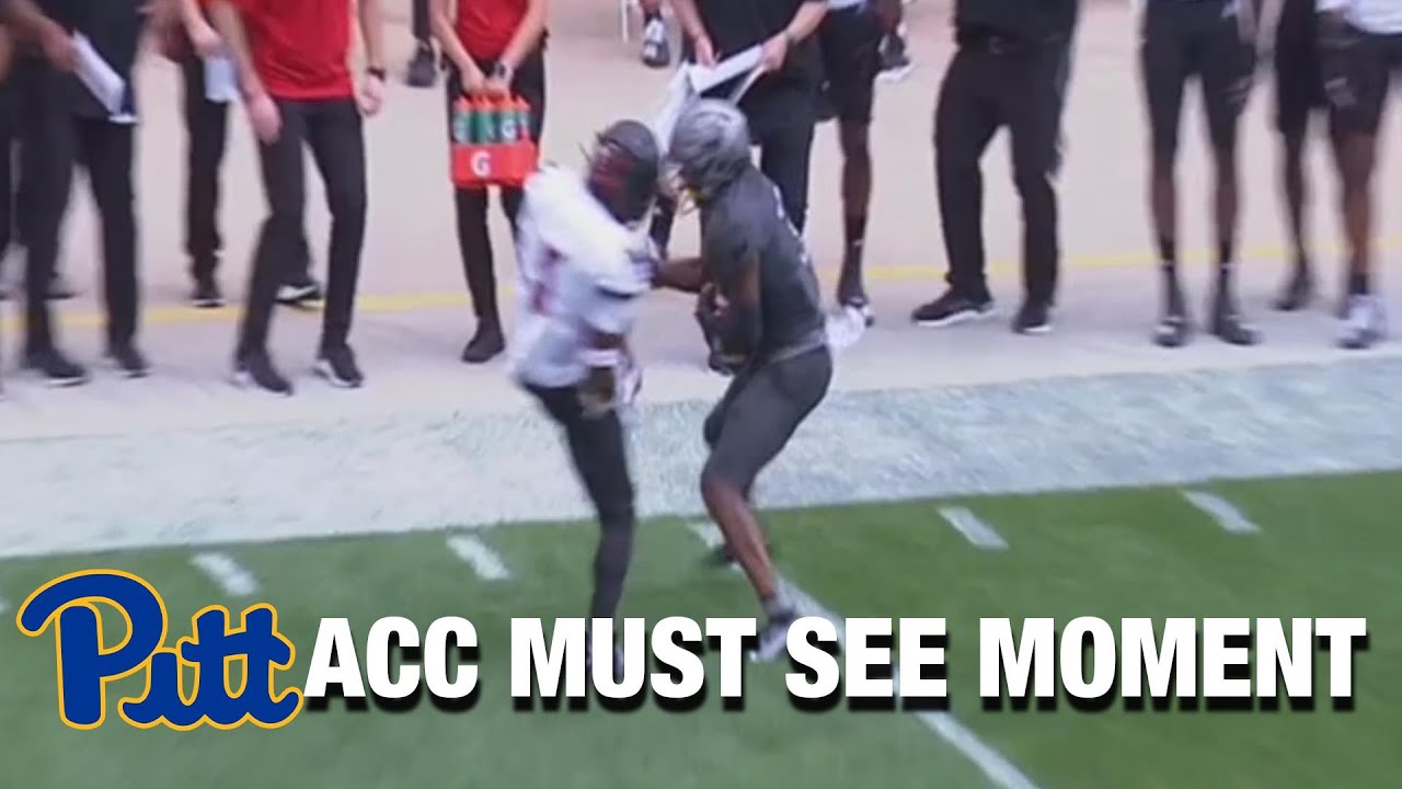 Pitt's Jordan Addison's Insane Sideline Catch | ACC Must See Moment ...