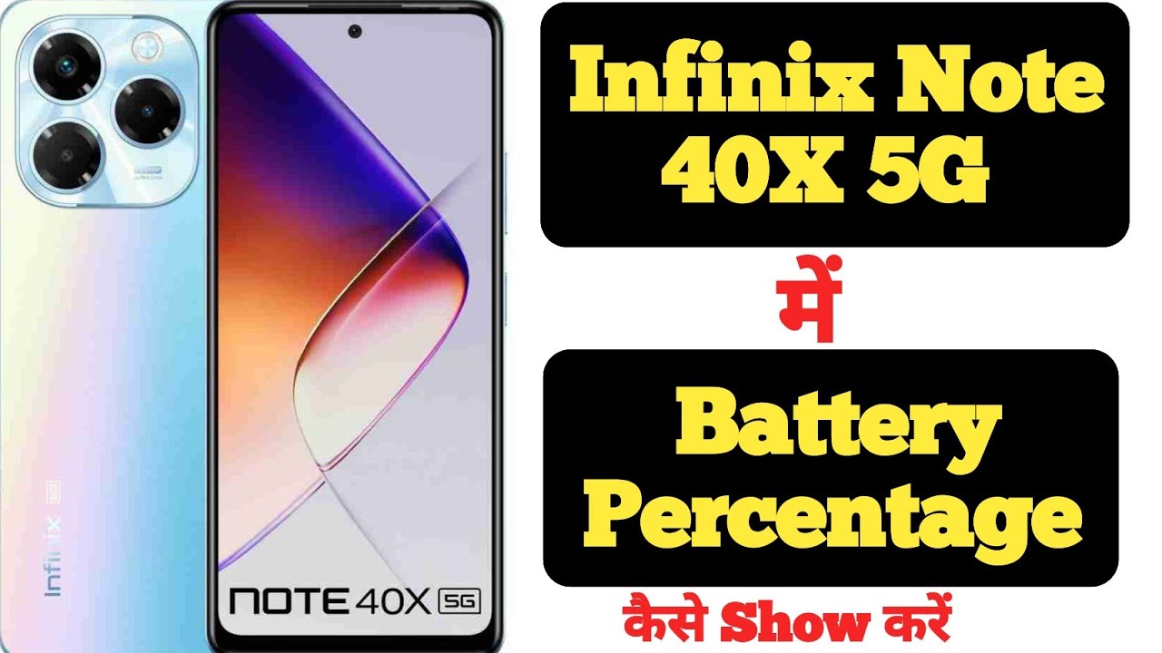 How to show battery percentage on Infinix Note 40X || Infinix Note 40X ...