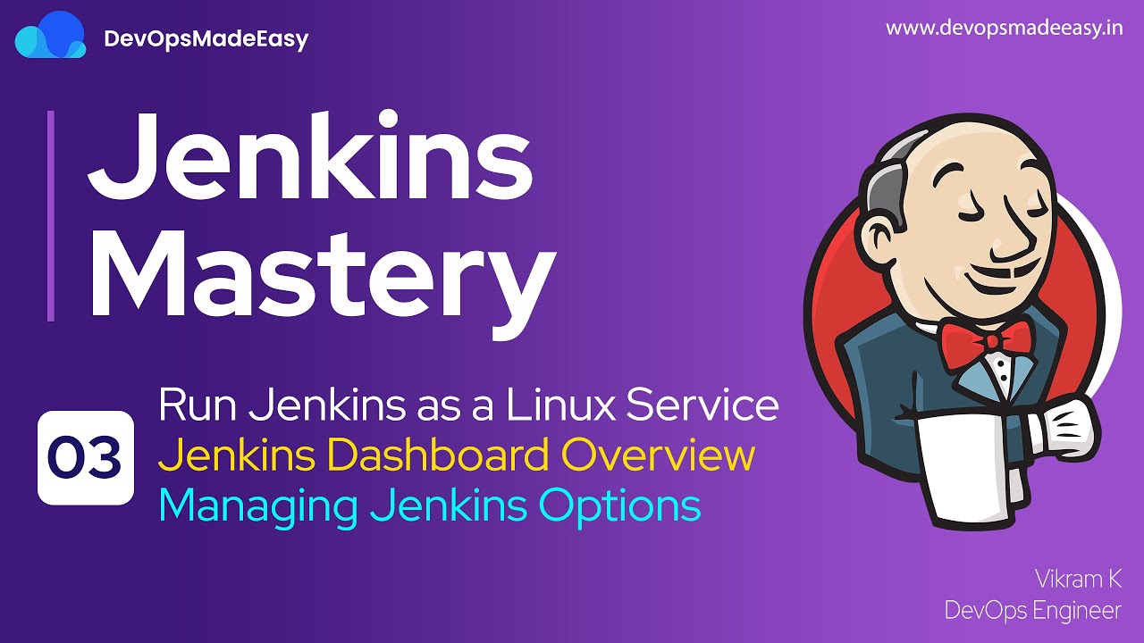 Jenkins 03: Run Jenkins as a Linux Service | Jenkins Dashboard Overview ...