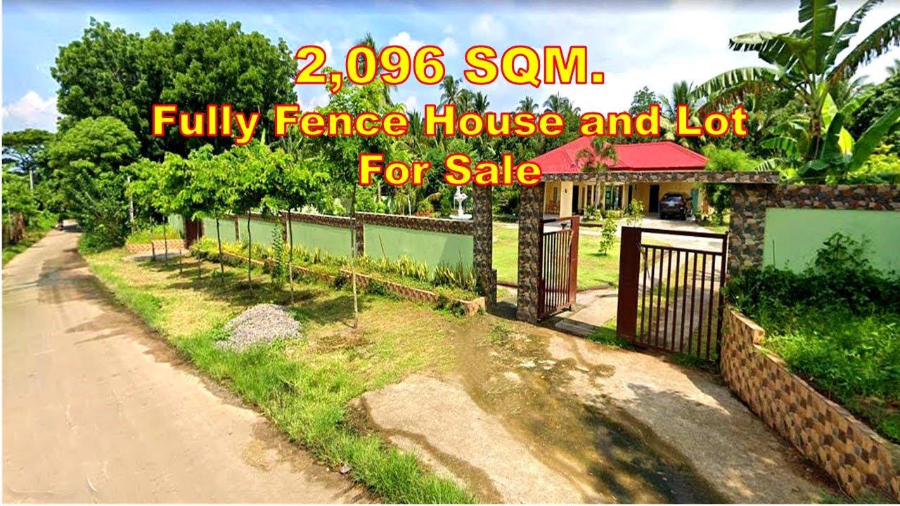 HOUSE and LOT FOR SALE (PROPERTY #149) 2,096 SQM. FULLY FENCE PERIMETER ...