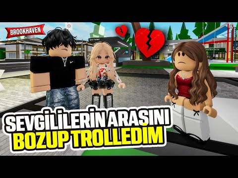 SEVGİLİLERİN ARASINI BOZUP TROLLEDİM | roblox brookhaven 🏡rp