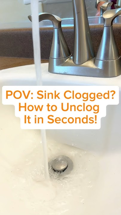 How to Unclog your Sink in Seconds - YouTube