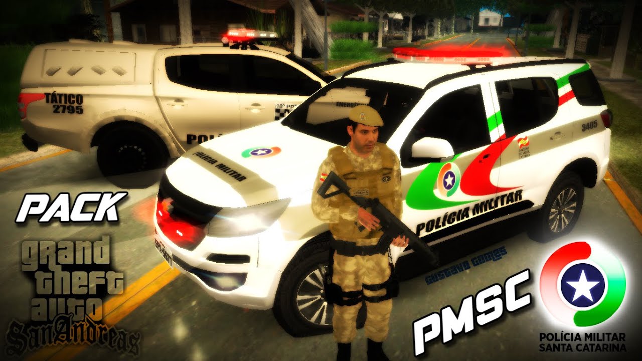 GTA SA PACK DE VIATURAS E SKINS DA POLÍCIA DE SANTA CATARINA PMSC PRA ...
