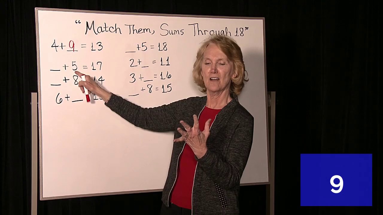Match Them With Sums Through 18 Set 5 - YouTube