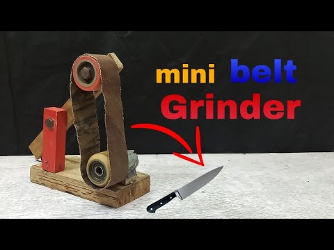 how to make a mini belt grinder || model || - YouTube