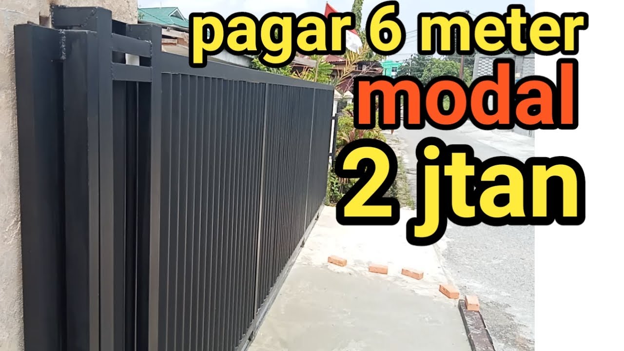 pagar minimalis 2022 - model industrial terbaru - YouTube