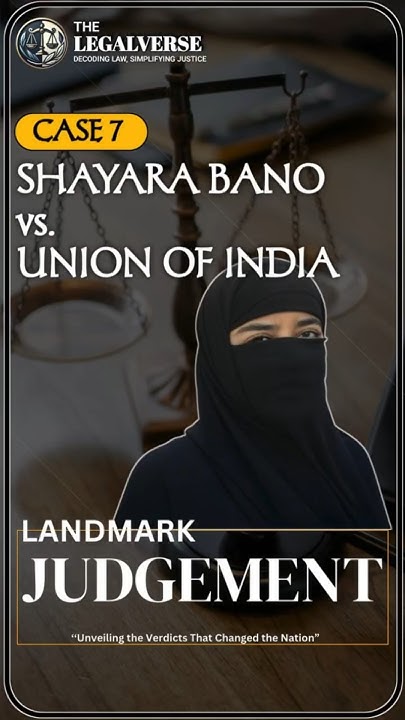 Shayara Bano vs Union of India | Triple Talaq Declared Unconstitutional | Landmark SC Judgment ...