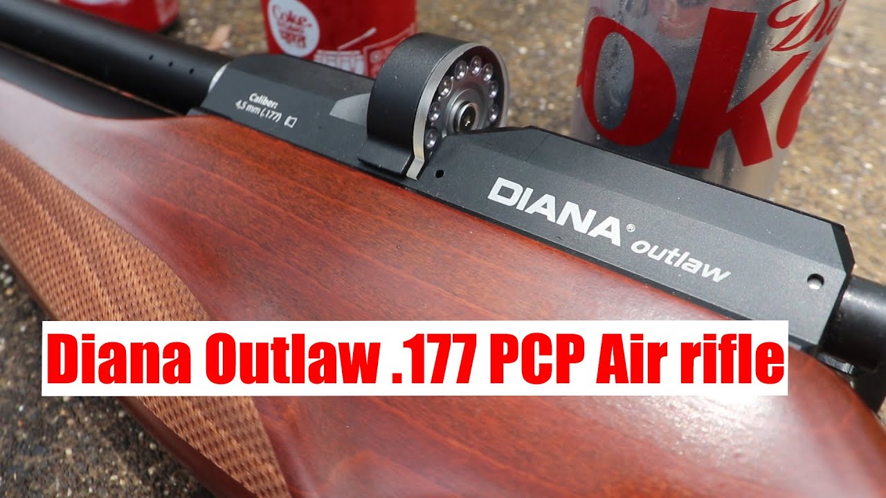 Diana outlaw pcp .177 air rifle, Shooting Test - YouTube