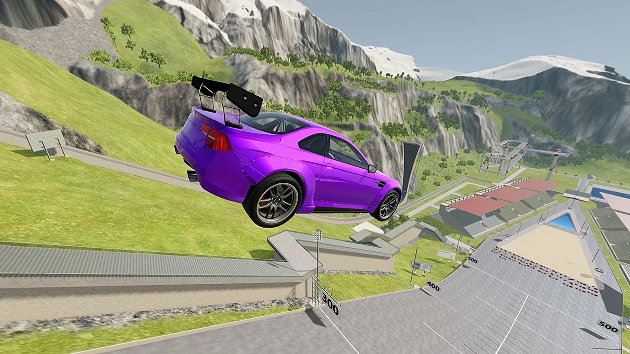 Big Ramp Jumps with Real Car Mods #6 BeamNG Drive Crashes ...