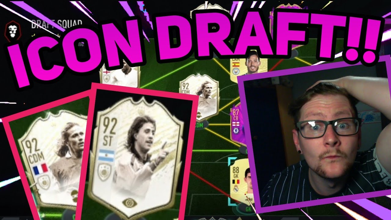 ICON DRAFT CHALLENGE!!!! FUT DRAFT CHALLENGE!!!!!!! | FIFA 20 - YouTube