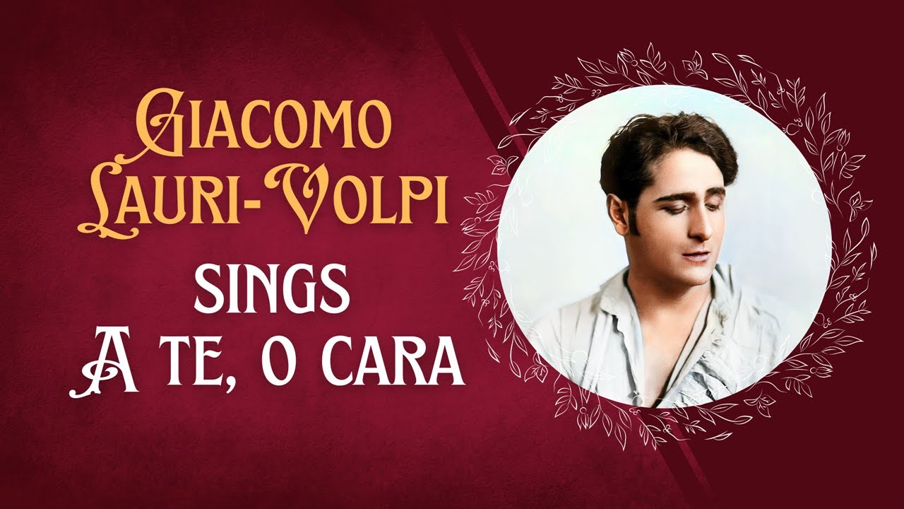 Giacomo Lauri-Volpi delivers an emotional rendition of "A te, o cara"⭐ ...