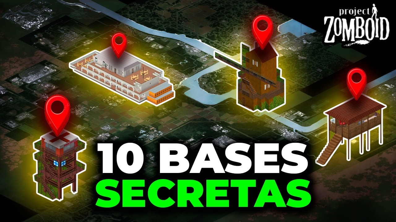 CONHEÇA AS 10 BASES SECRETAS DO PROJECT ZOMBOID - YouTube