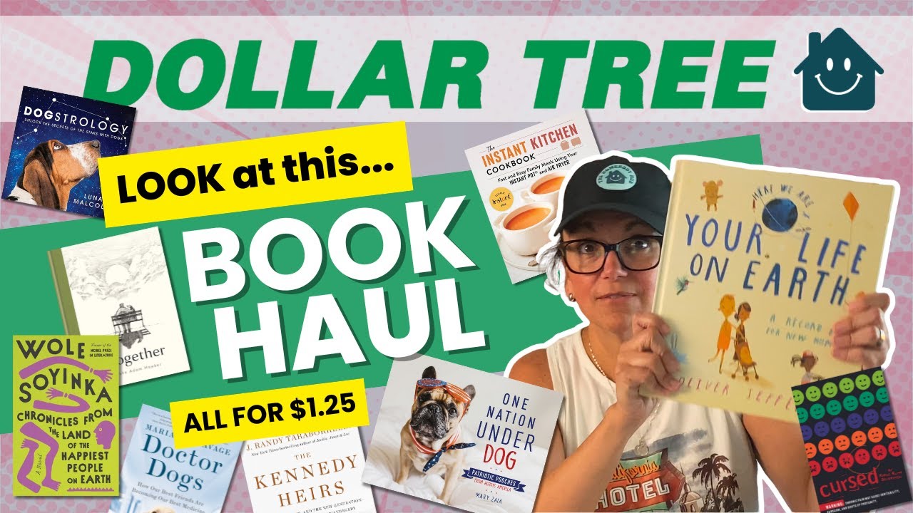 Amazing DOLLAR TREE Book Haul | Cookbooks, Dog Books, History & More ...