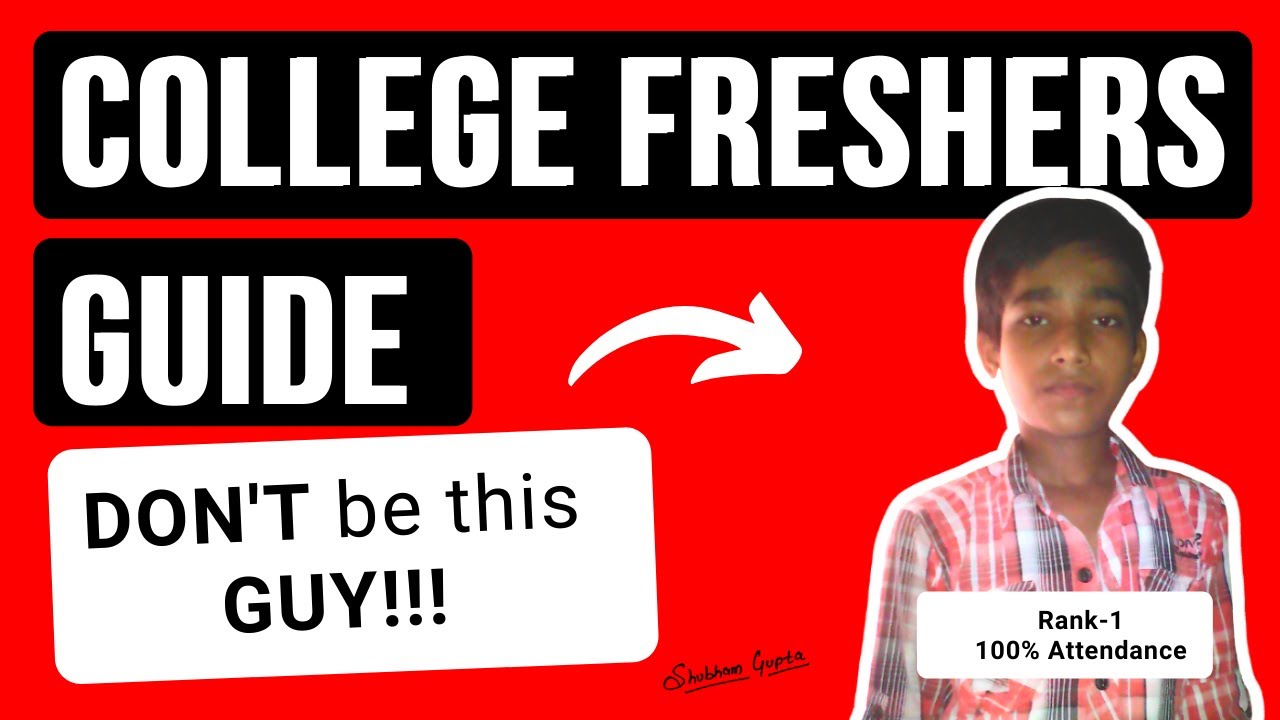 Freshers College Guide | How To Study In College? - YouTube