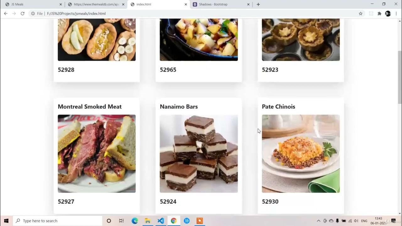 Web(Meals) Project Using HTML,CSS&JavaScript 3. JS Meals - CSS - YouTube