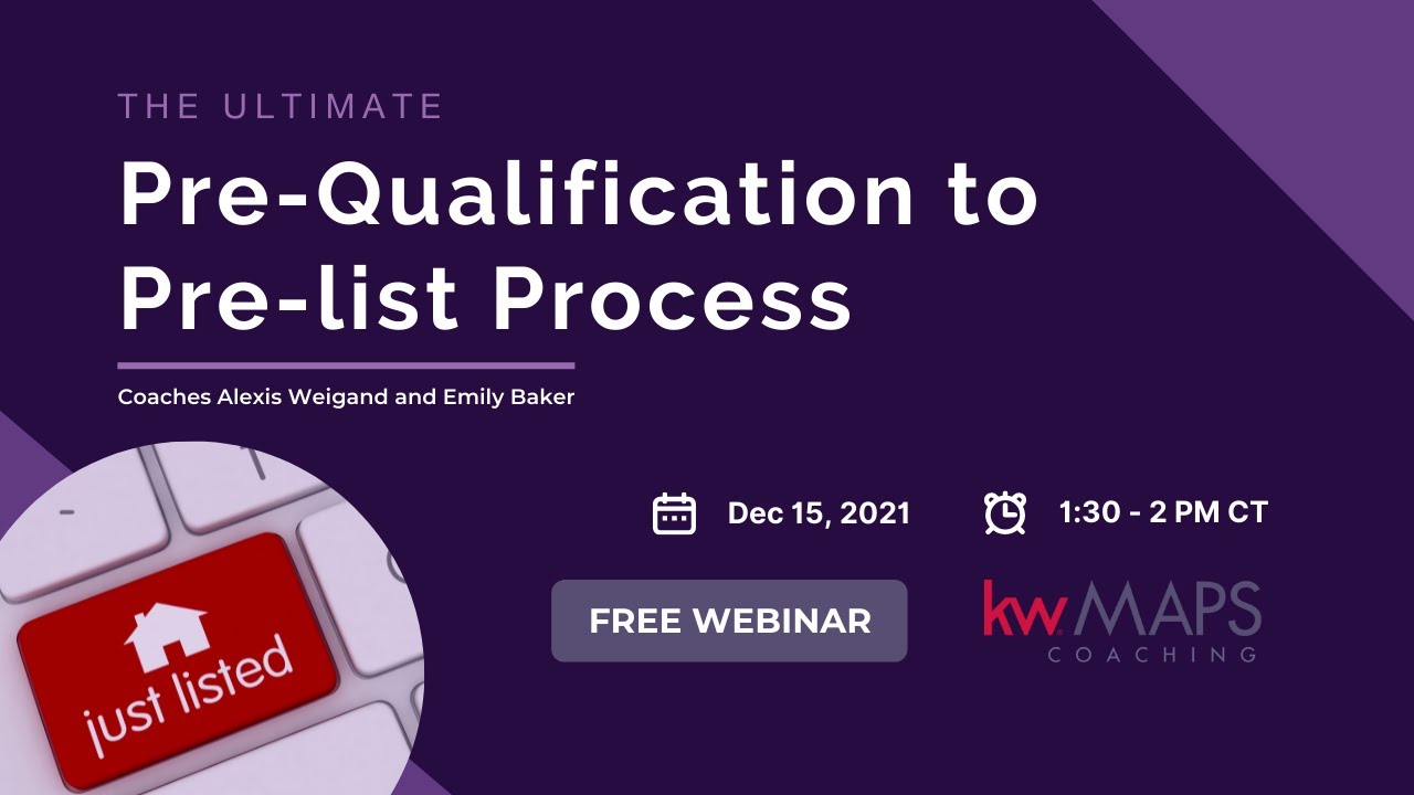 The Ultimate Pre-Qualification to Pre-list Process - YouTube