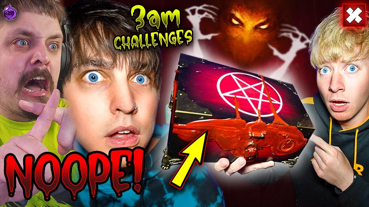PARANORMAL EXPERIMENT: Sam and Colby's 3 am challenges & Create a Demon ...