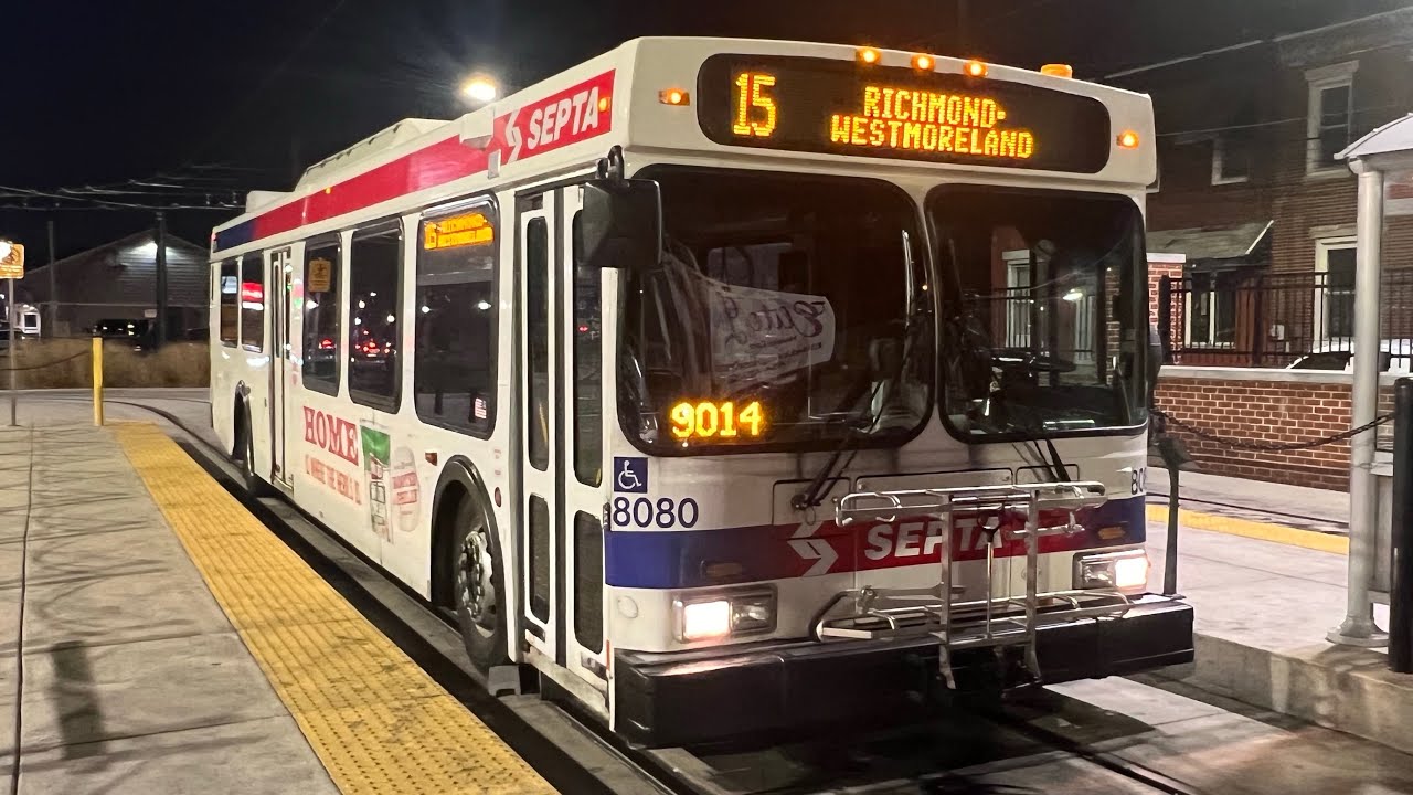 SEPTA 2005 New Flyer D40LF #8080 On Route 15! - YouTube