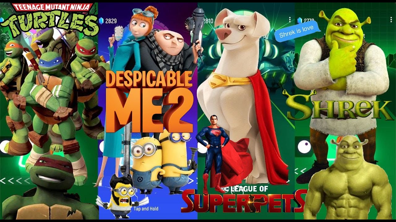 Teenage Mutant Ninja Turtles🆚Despicable Me 2🆚DC League of Super Pets🆚 ...