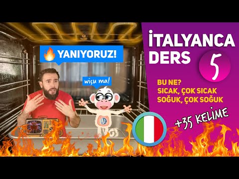 İtalyanca Ders 5 - İtalyanca öğreniyorum - İtalyanca sıcak soğuk - İtalyanca bu nedir?