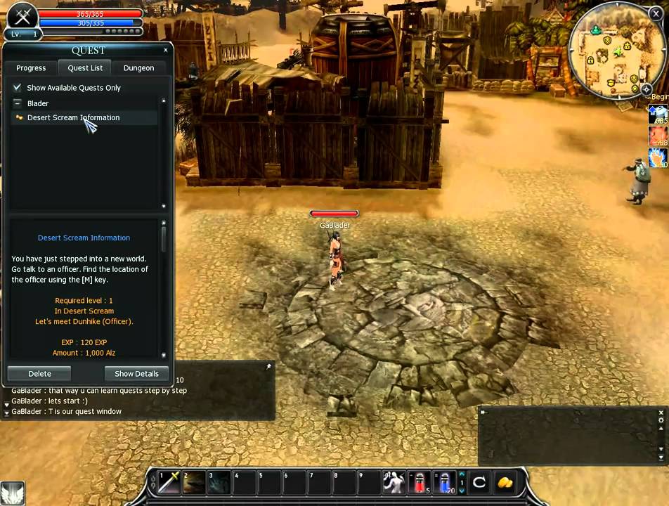 Cabal Online Blader Quests Lvl 1-A - YouTube