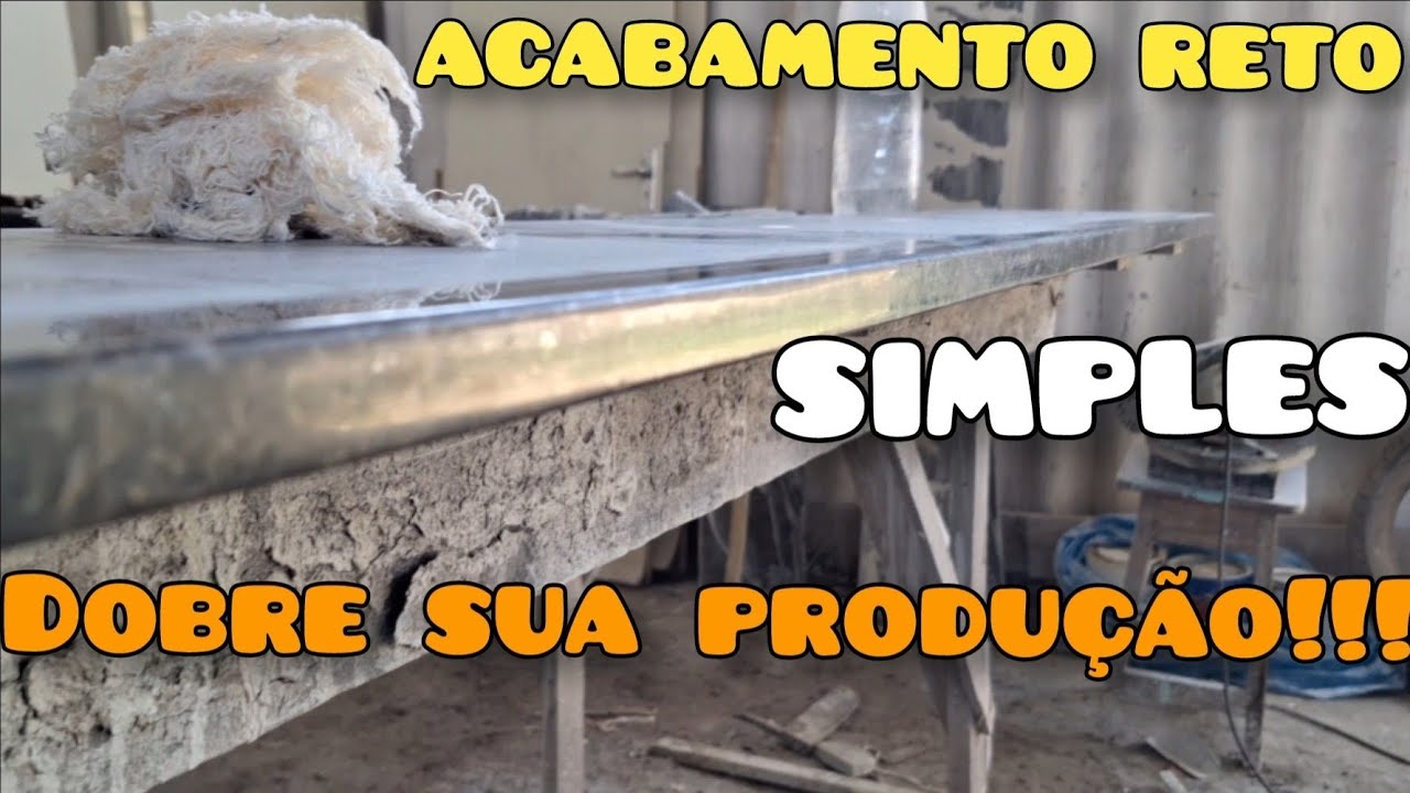 COMO FAZER ACABAMENTO RETO SIMPLES!!! - YouTube