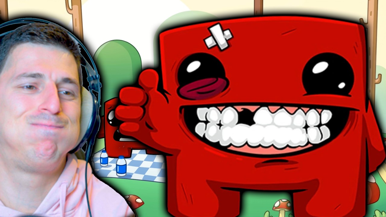 First Time Playing Super Meat Boy Forever - YouTube