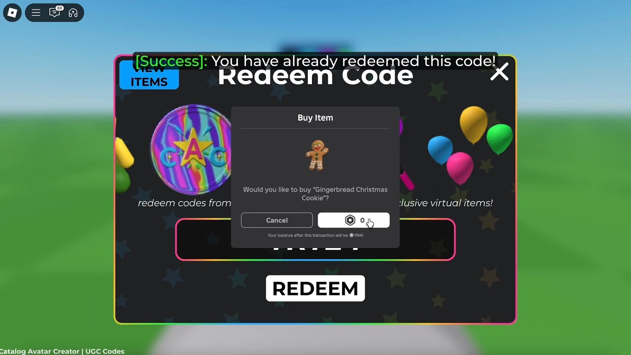 Sniped Gingerbread Christmas Cookie in UGC Limited Codes - YouTube