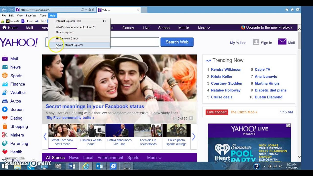 How to find Internet Explorer version on your Windows 8 computer - YouTube