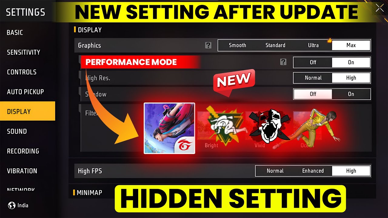 New Pro Setting After OB47 Update | FF New Setting OB47 Update | Free ...