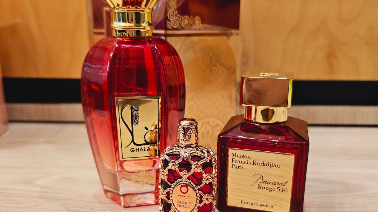 PERFUME ARABE GHALA VS ROYAL AMBER VS BACCARAT ROUGE 540 EXTRAIT - YouTube